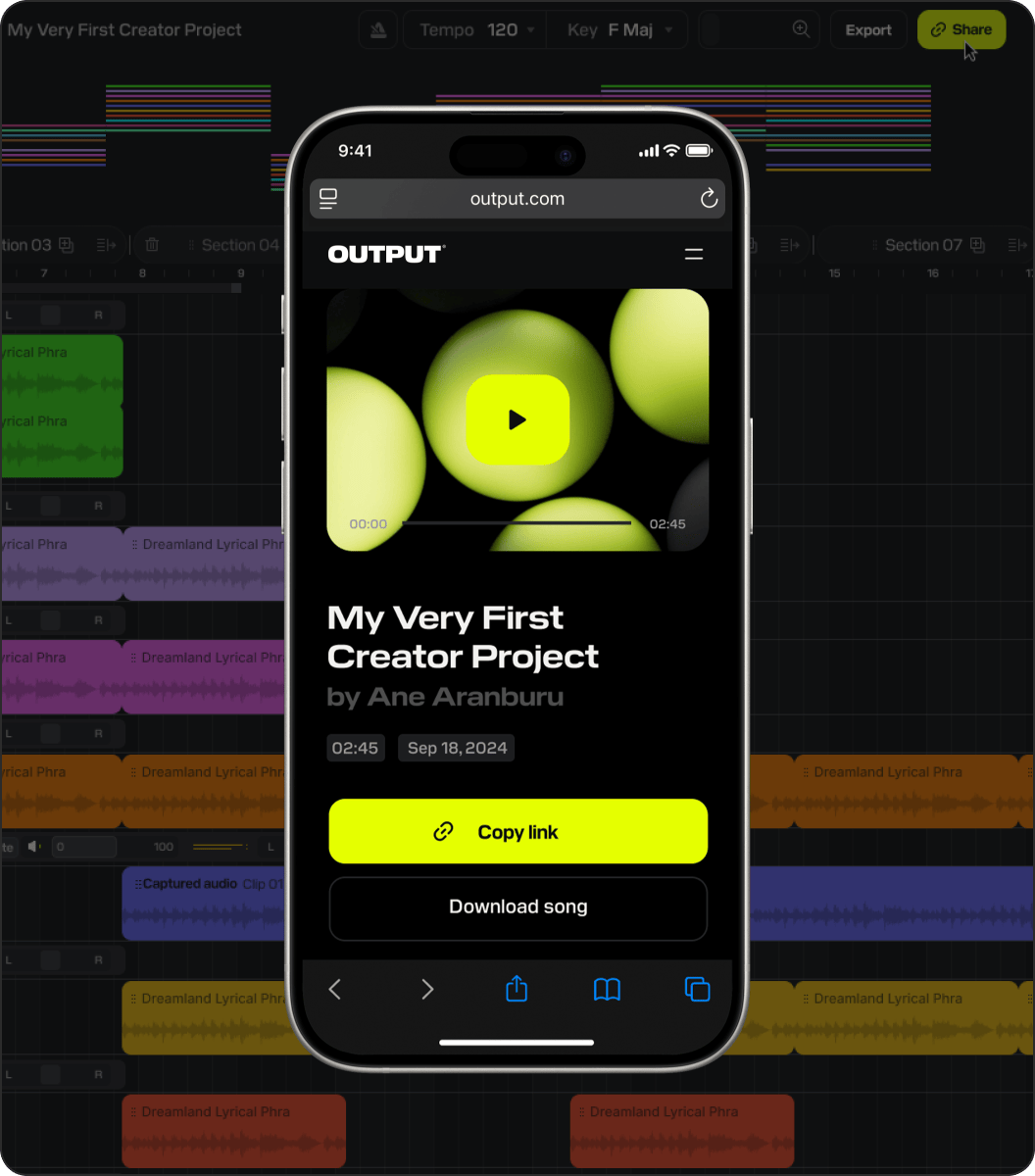 Output Creator - The new way to create original music.
